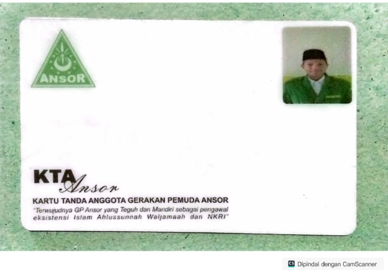 Kartu Anggota Ansor | PDF