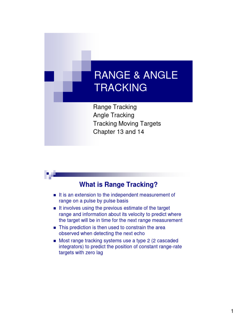 11 - Range & Angle Tracking 2019 | PDF