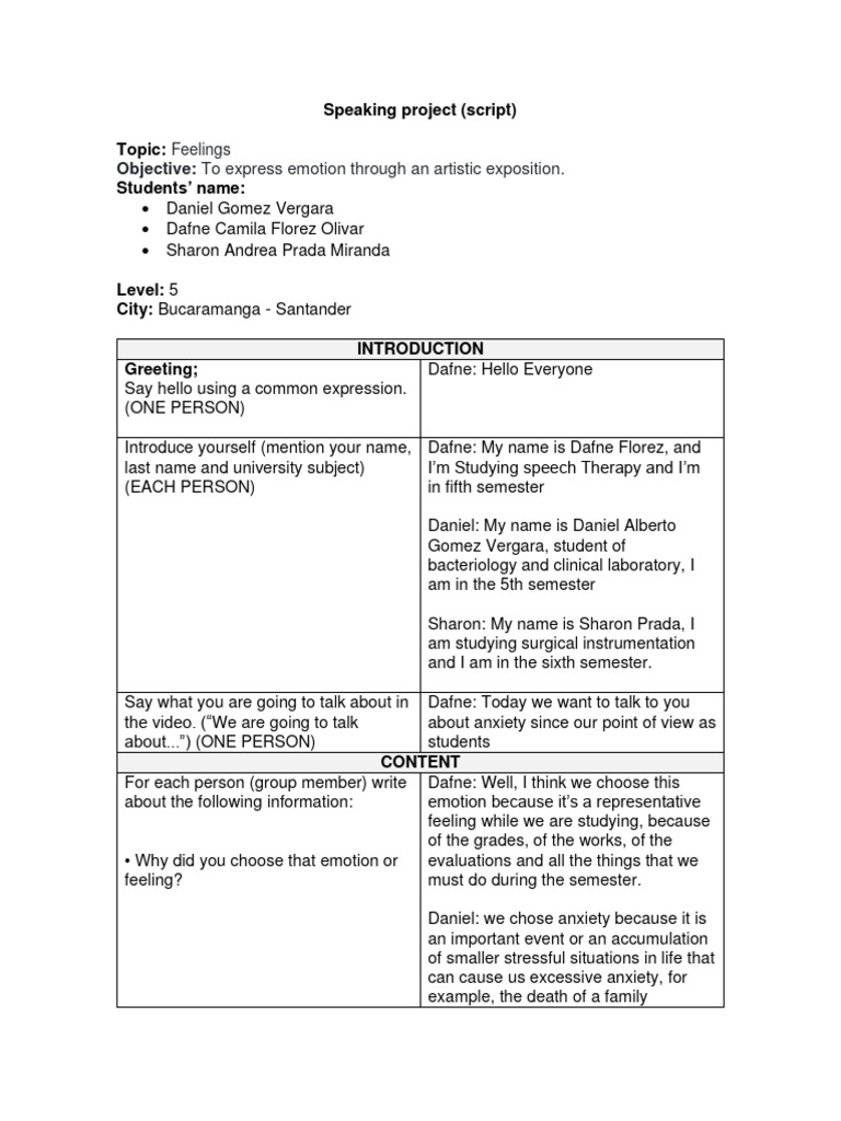 Formato Script - Level 5 | PDF