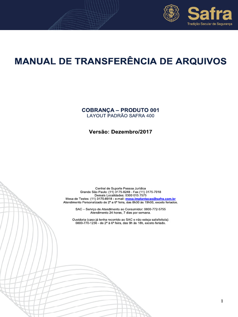 Manual Safra | PDF