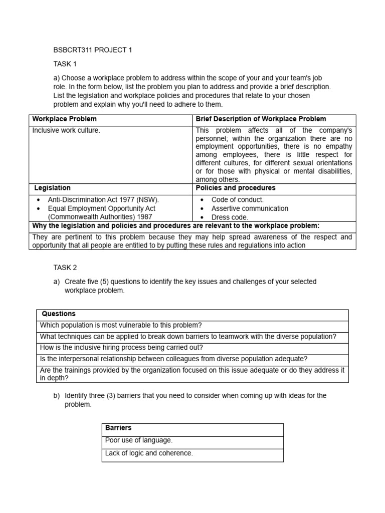 BSBCRT311 Project 1 | PDF