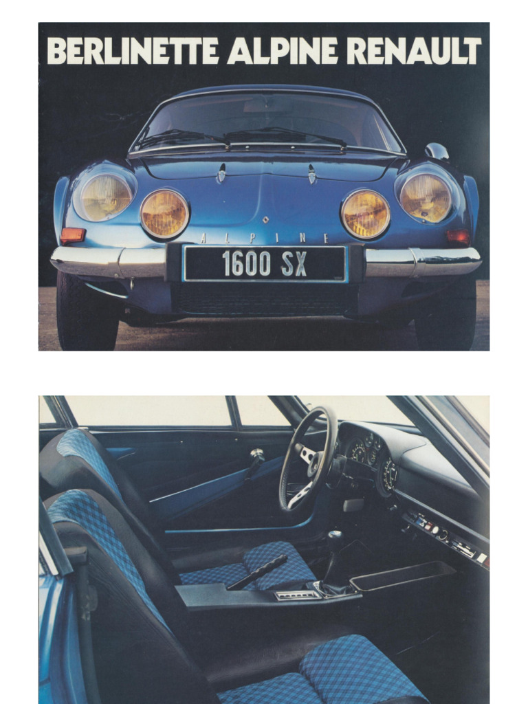 Catalogue Alpine A110 1977 | PDF