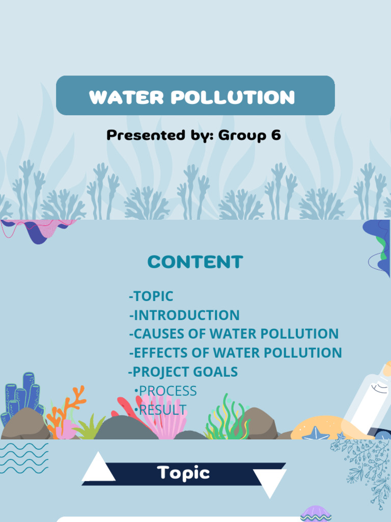 Water Pollution Group 6 | PDF