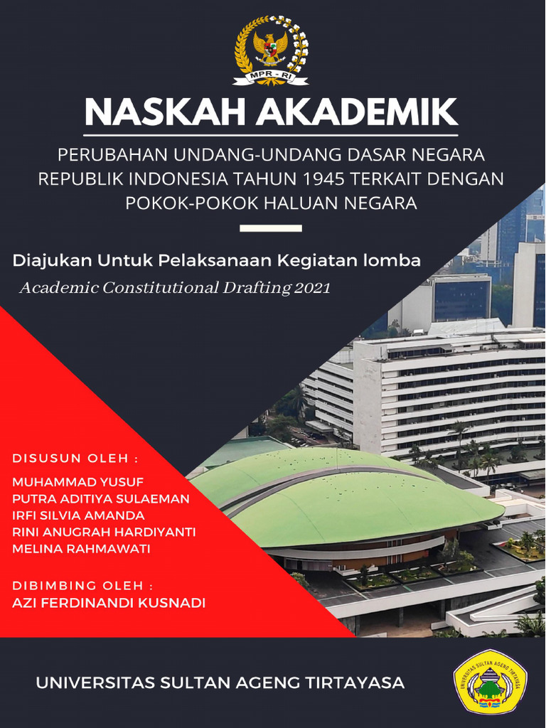 Condraft MPR 2021 - Universitas Sultan Ageng Tirtayasa | PDF | Politik ...