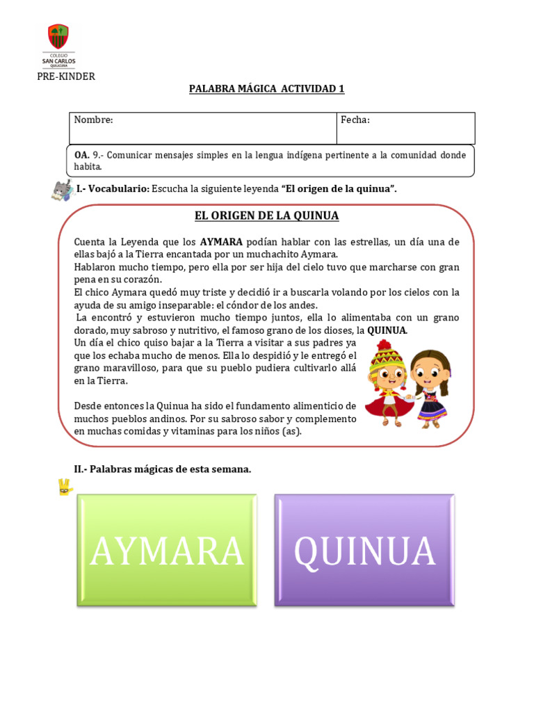 Origen de la Quinua y su Leyenda | PDF | Quinua