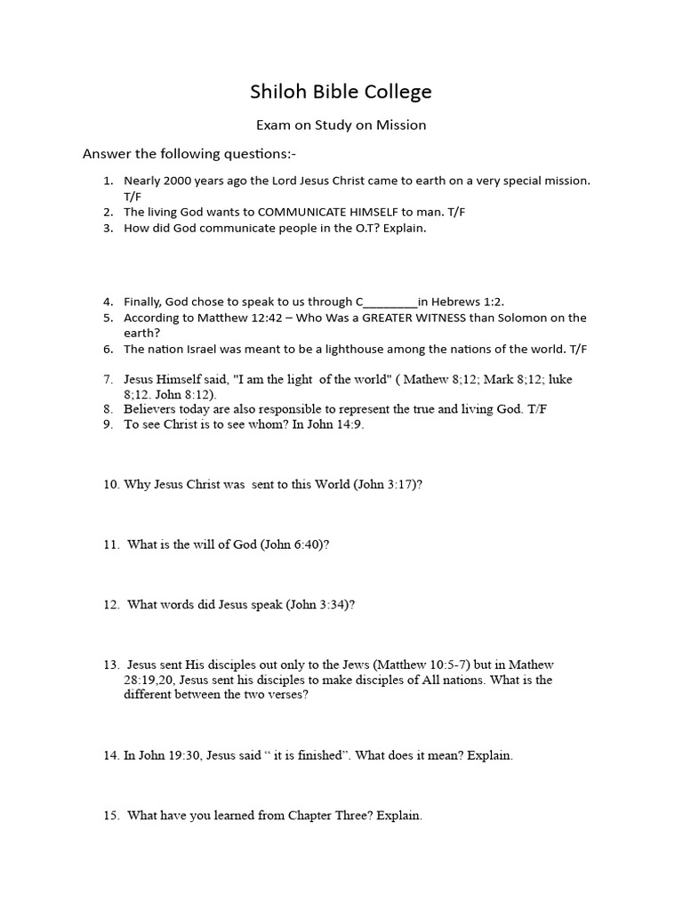 Mission Chapter Three | PDF | Religion & Spirituality