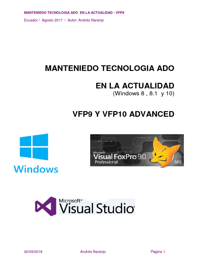 Libro VFP | PDF | Active X Data Objects | Bases de datos