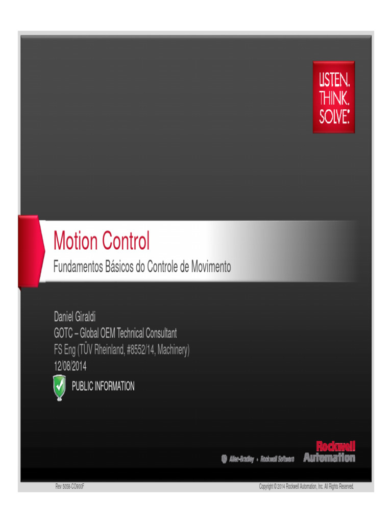 Motion Control Fundamentos Básicos Do Controle de Movimento | PDF