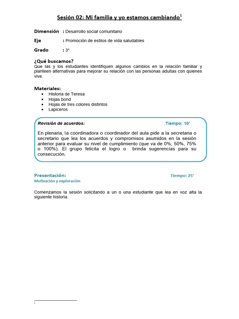 Sesion 2 Tutoria | PDF