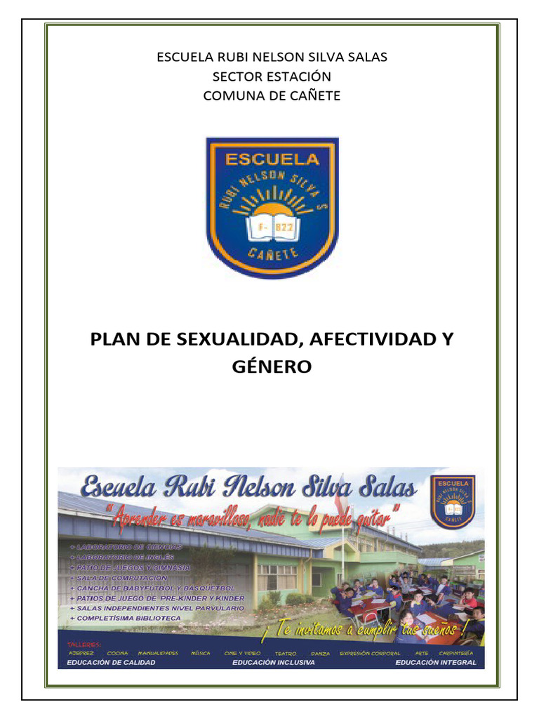 Plan De Sexualidad Afectividad Y Género Año 2022 Pdf