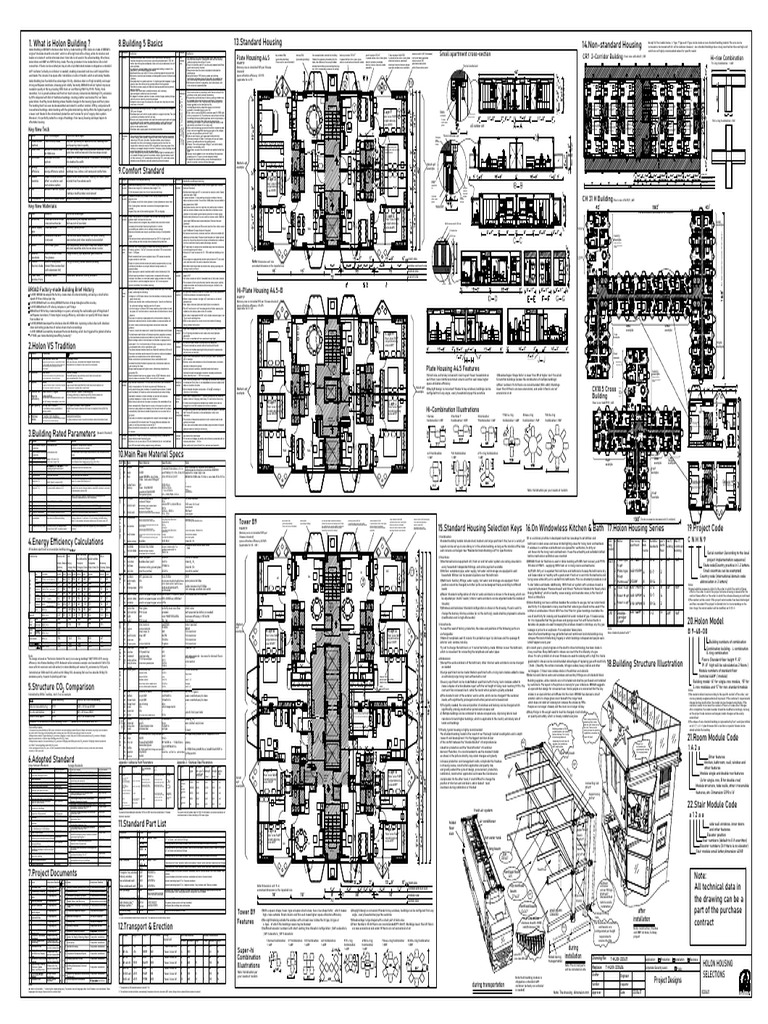 Holon Housing Selections Drawings US Unit 4 22 22 | PDF | Wall | Building Insulation