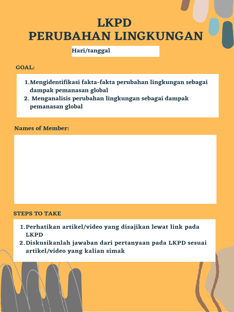 LKPD Perubahan Lingkungan - Visual | PDF | Sains & Matematika | Komputer