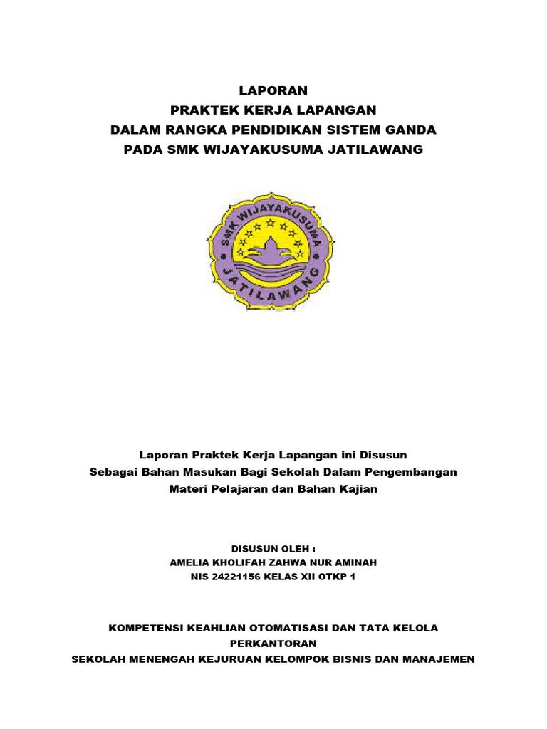Laporan Praktek Kerja Lapangan Judul | PDF | Bisnis