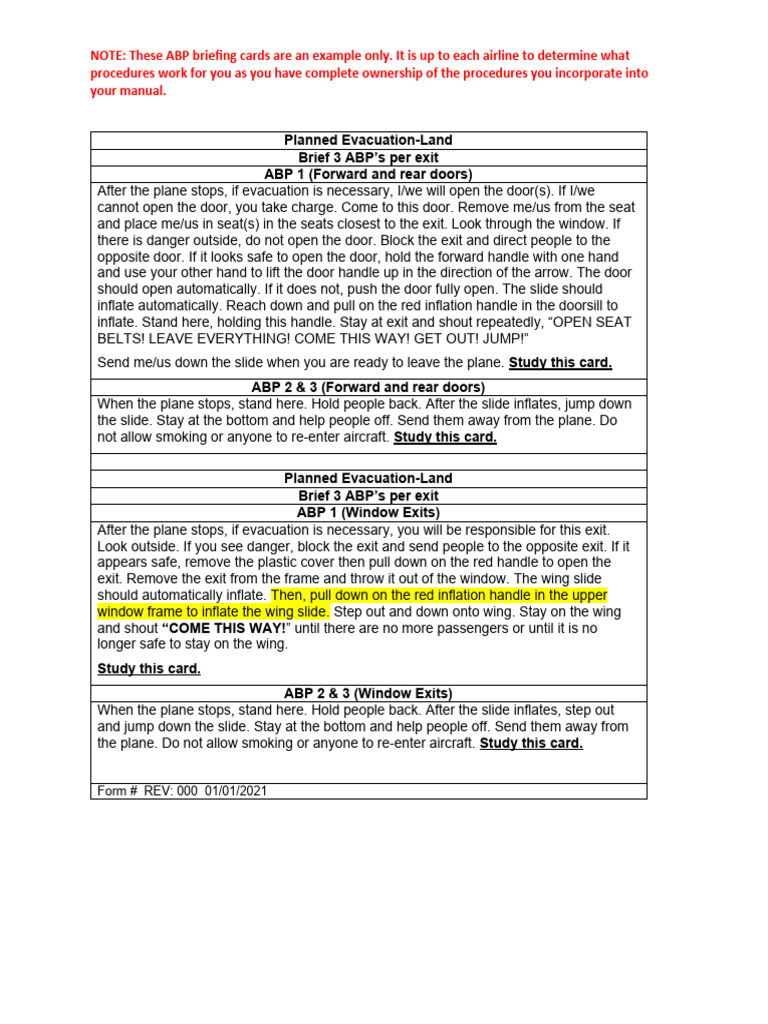 ABP Briefing Cards Land | PDF | Foreign Language Studies
