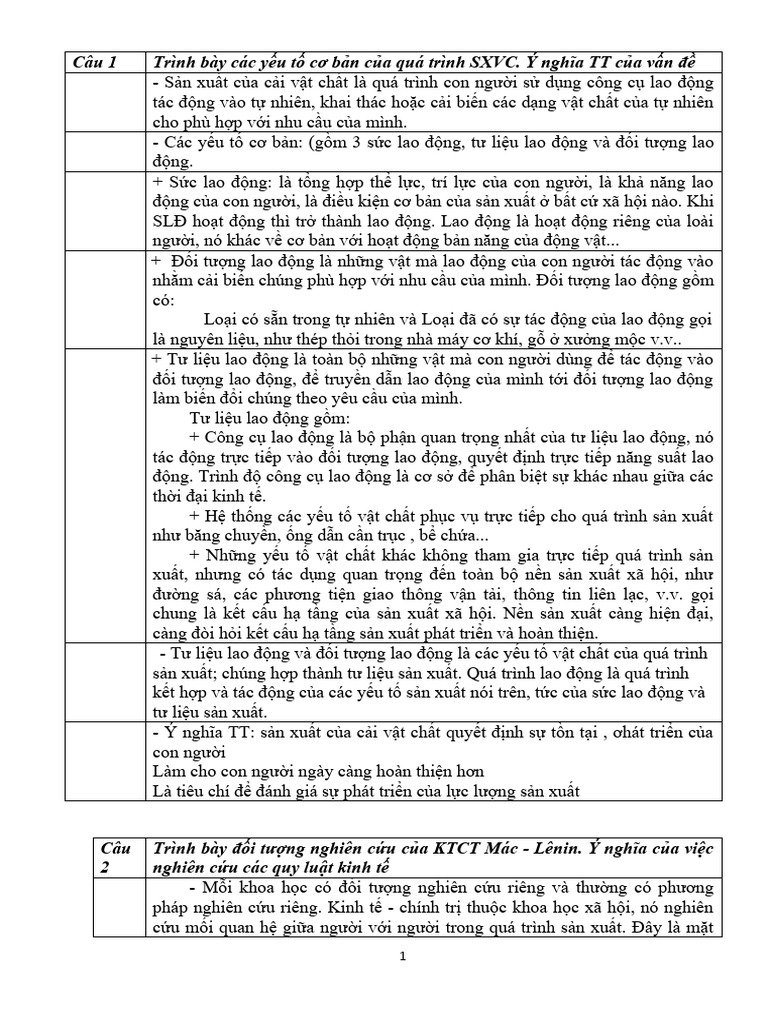 De Cuong Chi Tiet | PDF