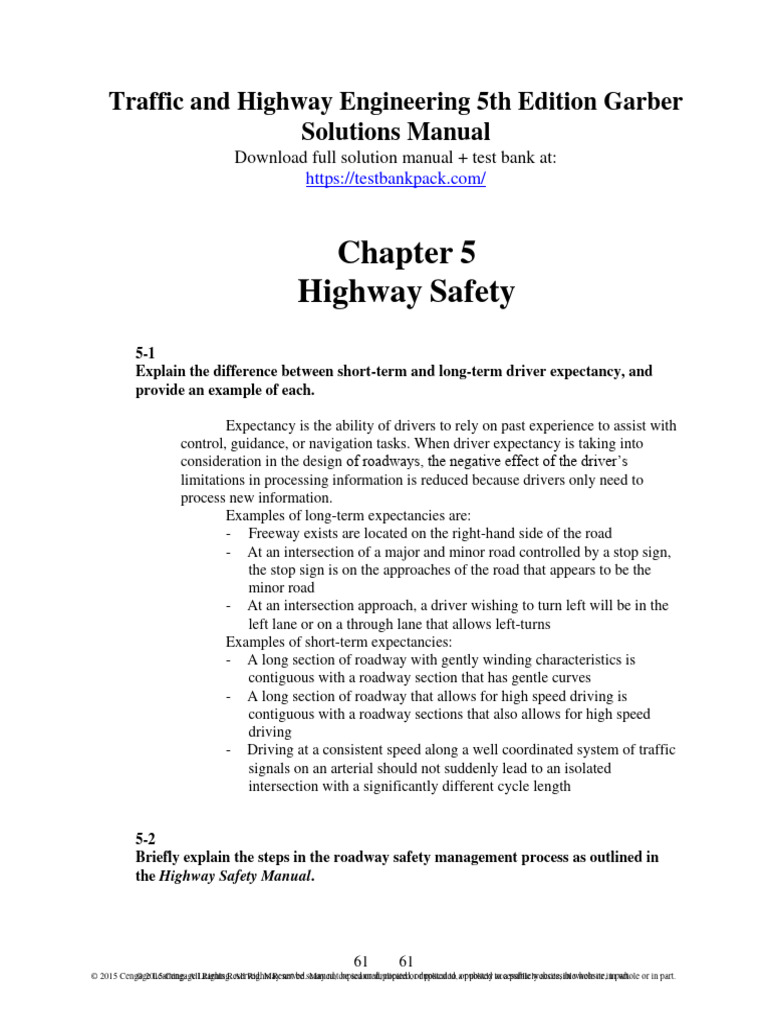 Traffic and Highway Engineering Solutions | PDF