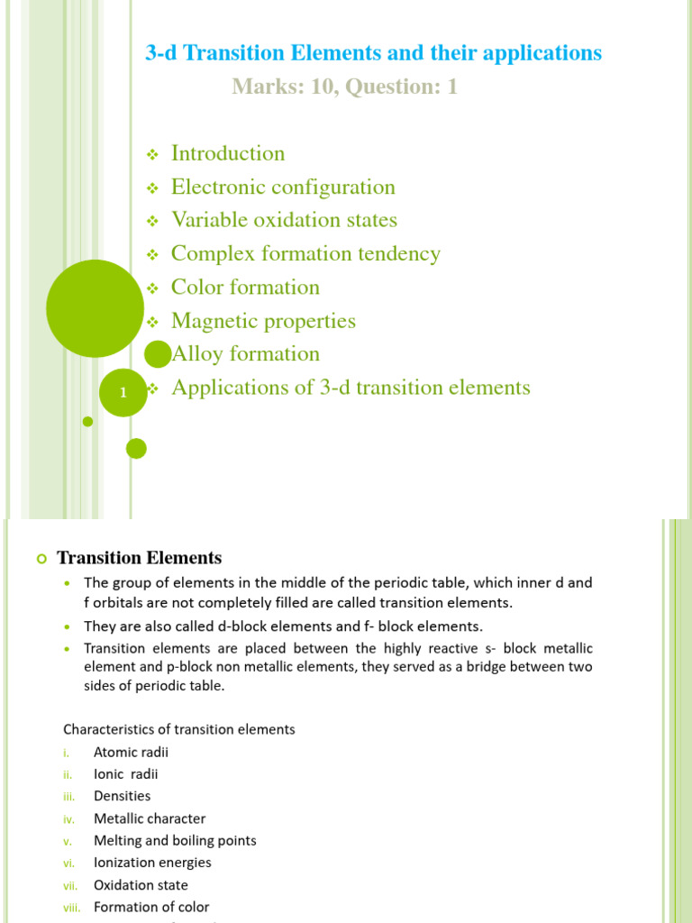 Transitional Elements | PDF