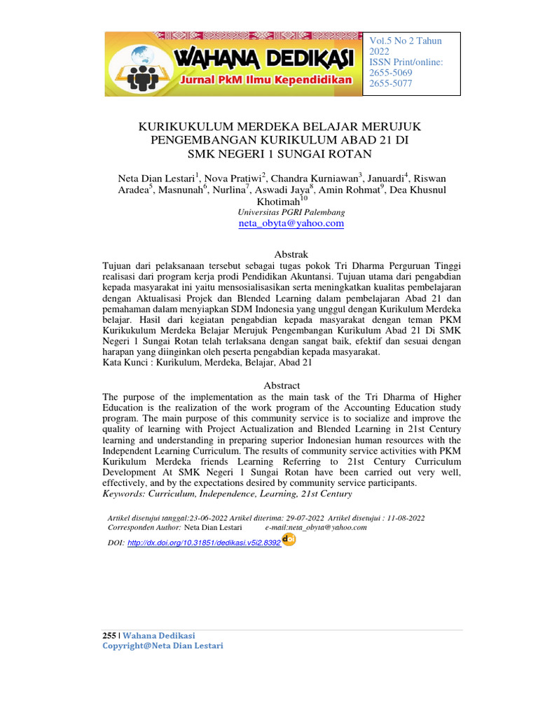 Admin, Dedikasi Neta | PDF