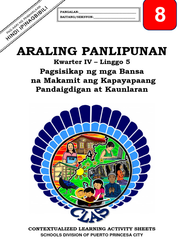 AP8 - q4 - CLAS5 - Pagsisikap NG Mga Bansa Na Makamit Ang Kapayapaang ...