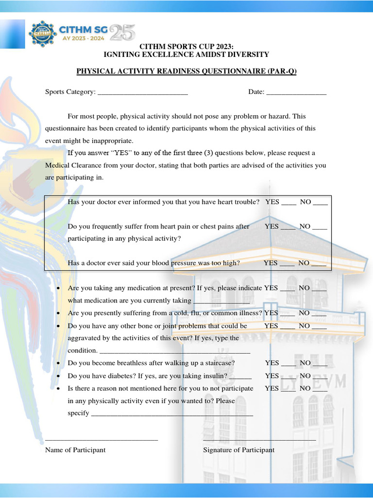 CITHMSG24 CITHM SPORTS CUP PARQ Form | PDF