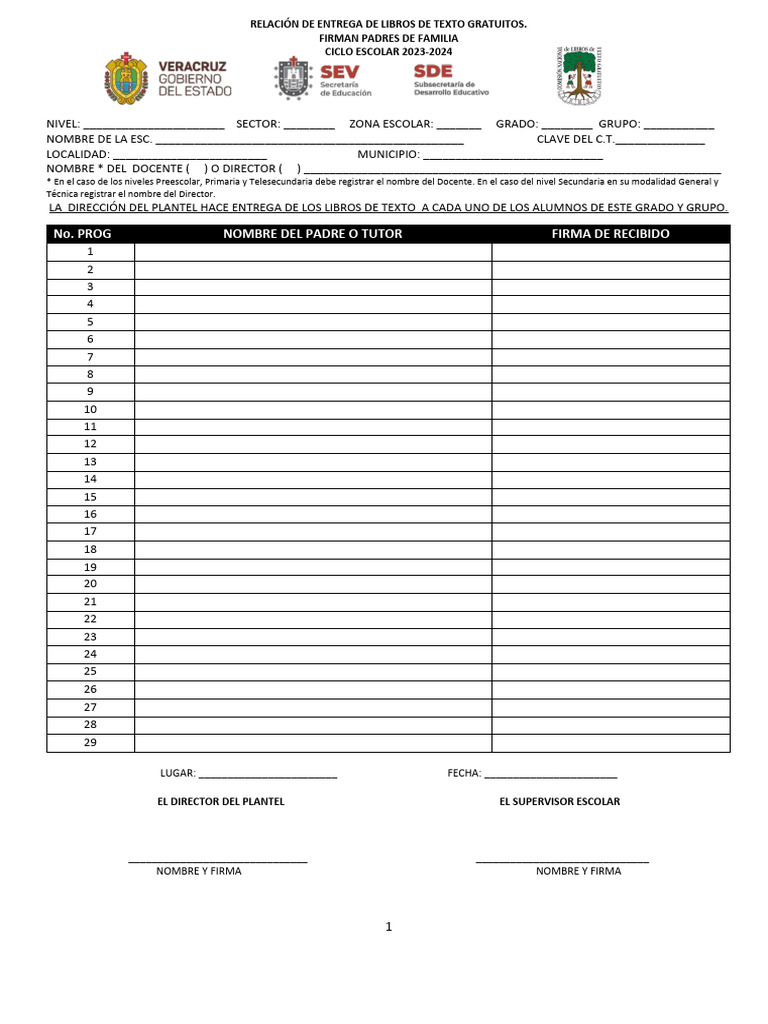 Firmas Padres CCT | PDF | Negocios | Métodos y materiales de enseñanza