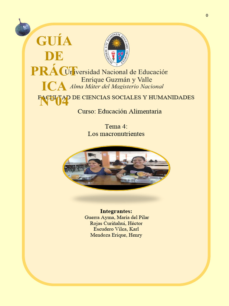 Practica 04 Desayuno Saludable | PDF | Alimentos | Nutrición