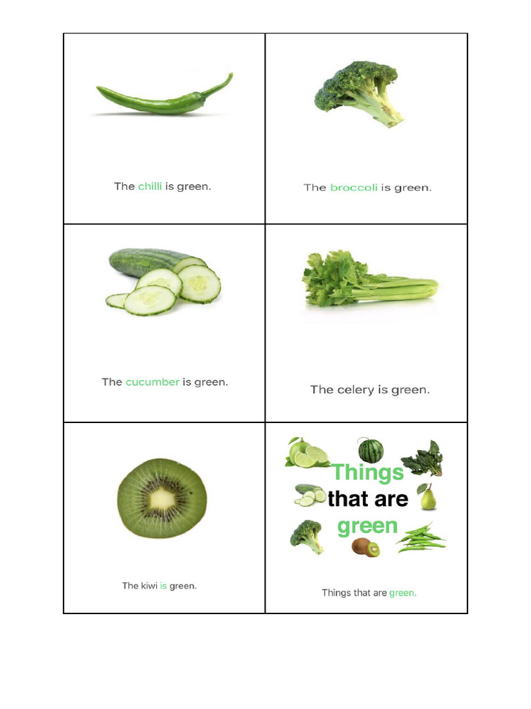 Things That Are Green | PDF