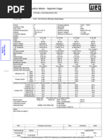 WEG Motor Datasheet | PDF | Torque | Manufactured Goods