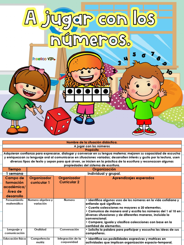 Usos de los Números en Preescolar | PDF | Evaluación