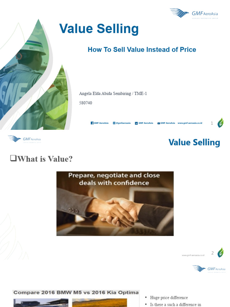 Mastering Value Selling Techniques | PDF | Business | Finance & Money Management