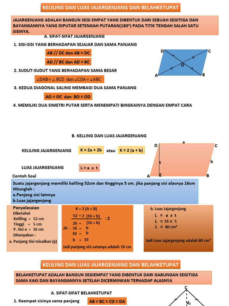 Segiempat Jajargenjang | PDF