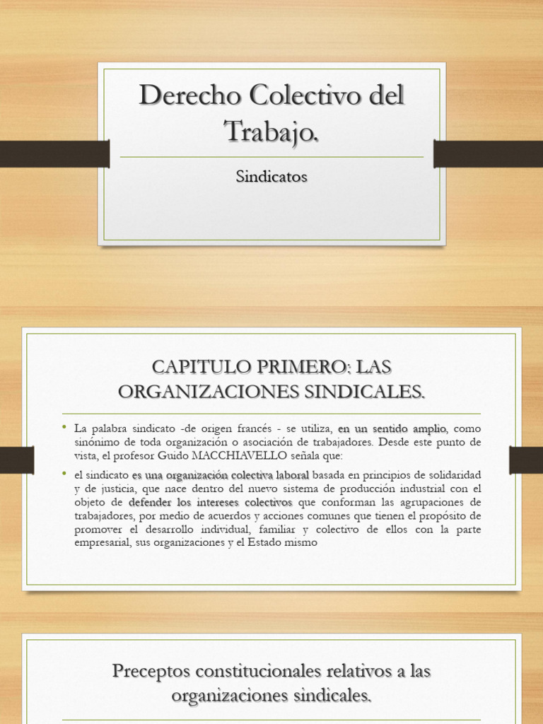 Derecho Colectivo Del Trabajo | PDF