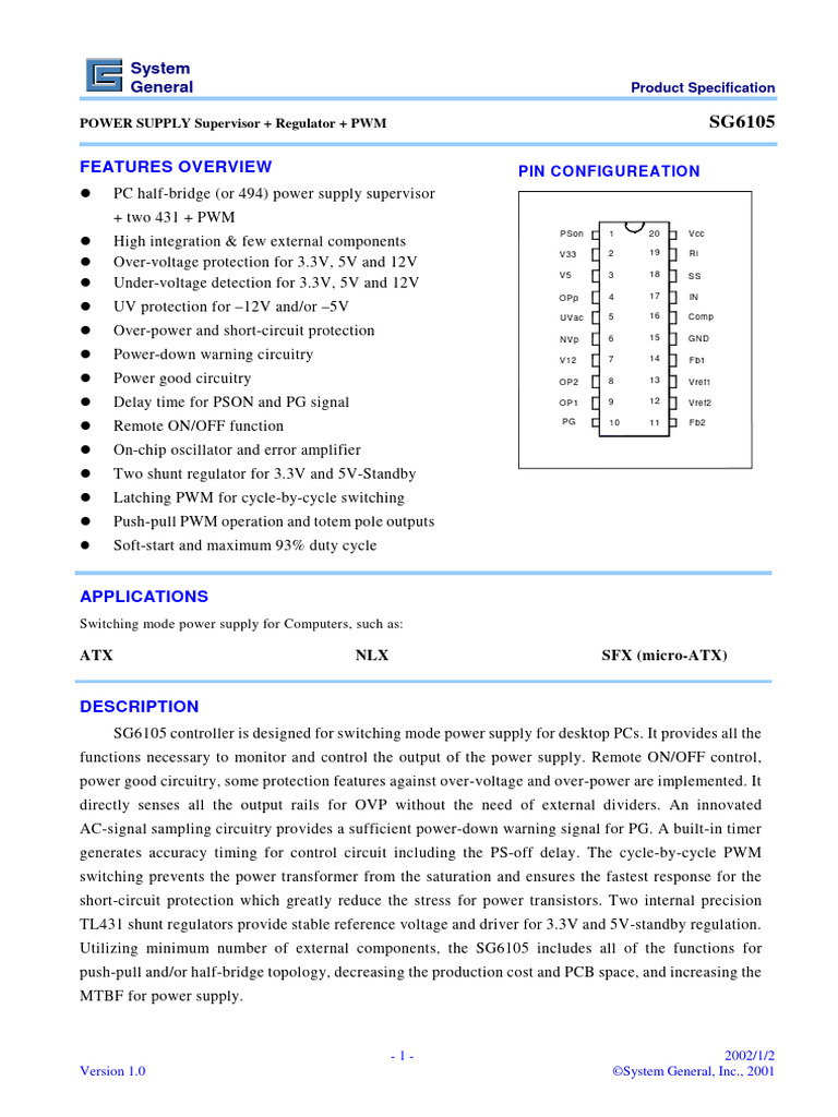 SG 6105 | PDF