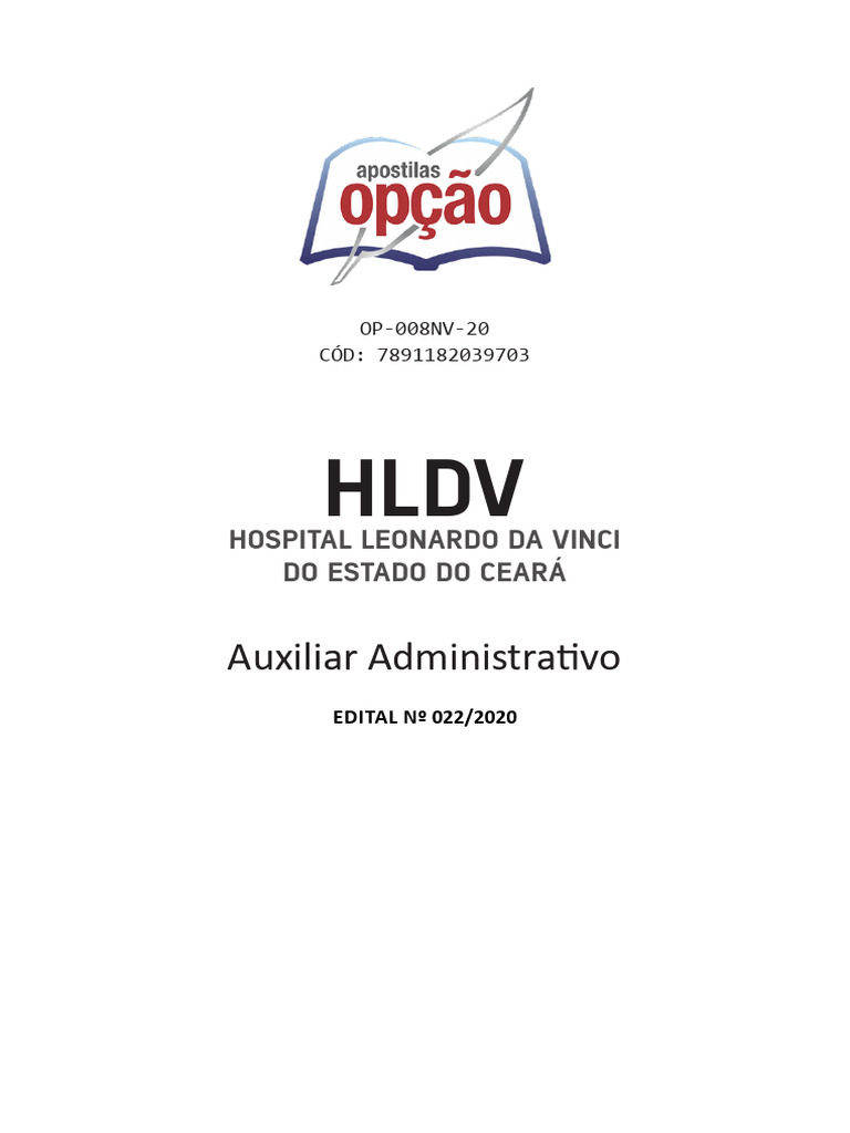Edital Auxiliar Administrativo HLDV | PDF