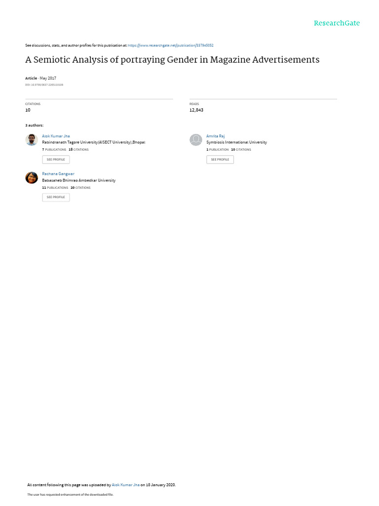 Ads Signifier and Signified | PDF