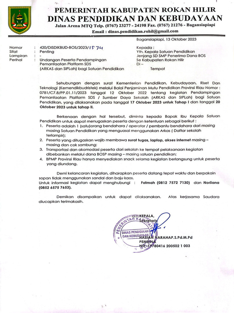 Kegiatan Arkas BPMP | PDF