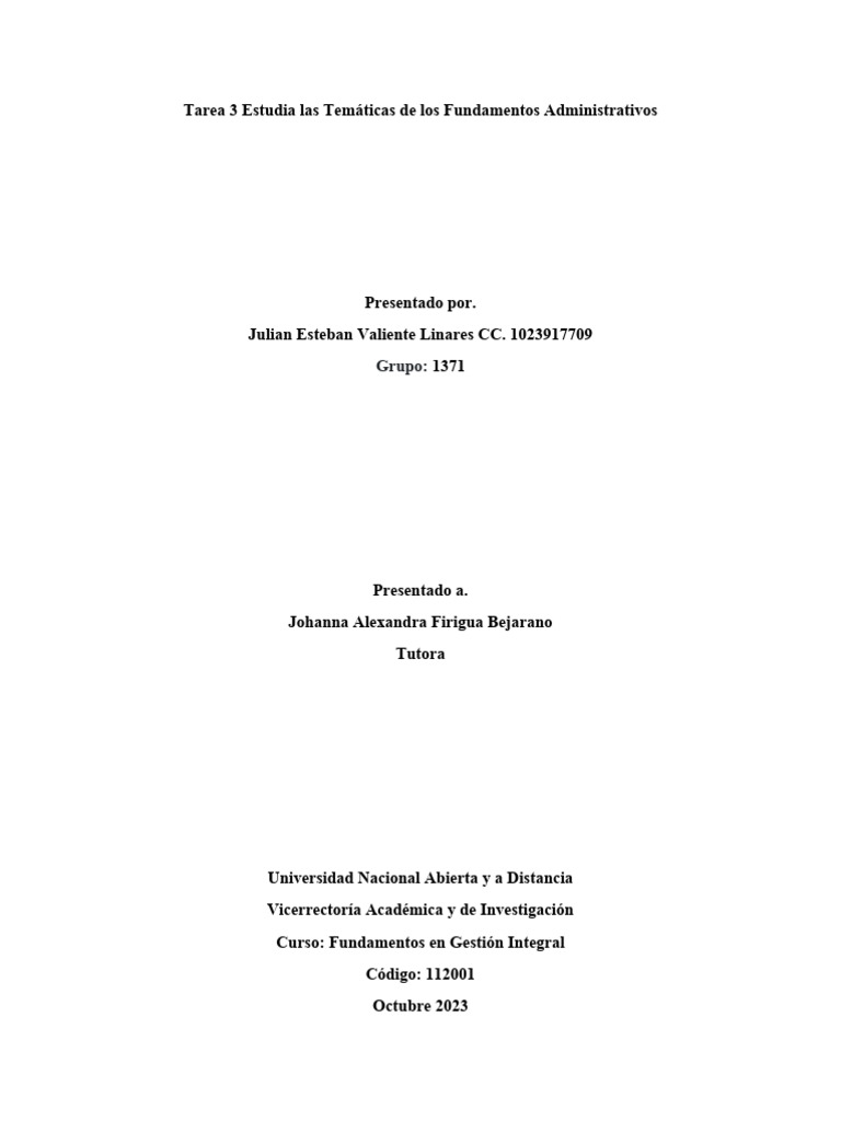 Tarea 3 - Julian Valiente | PDF Tarea 3 - Julian Valiente | PDF