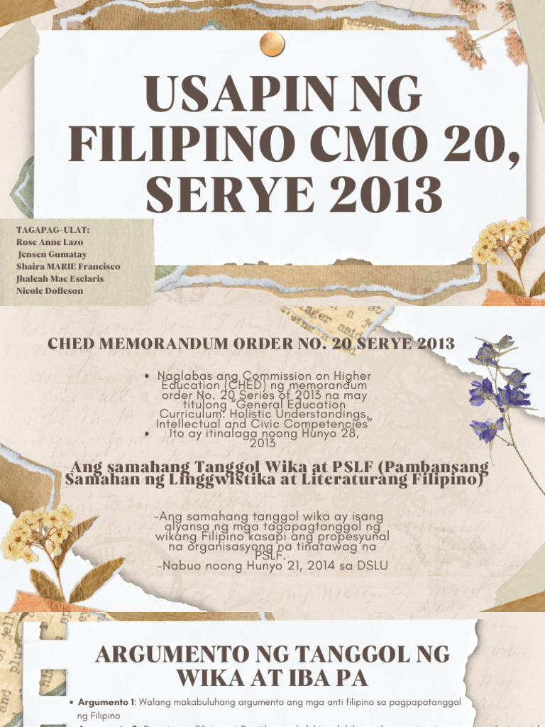 CMO 20 Series Of2013 | PDF
