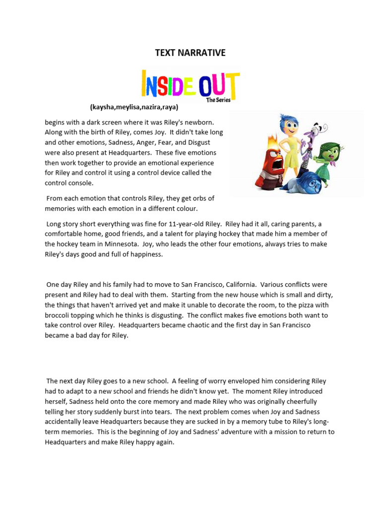 Text Narrative Inside Out x2 | PDF