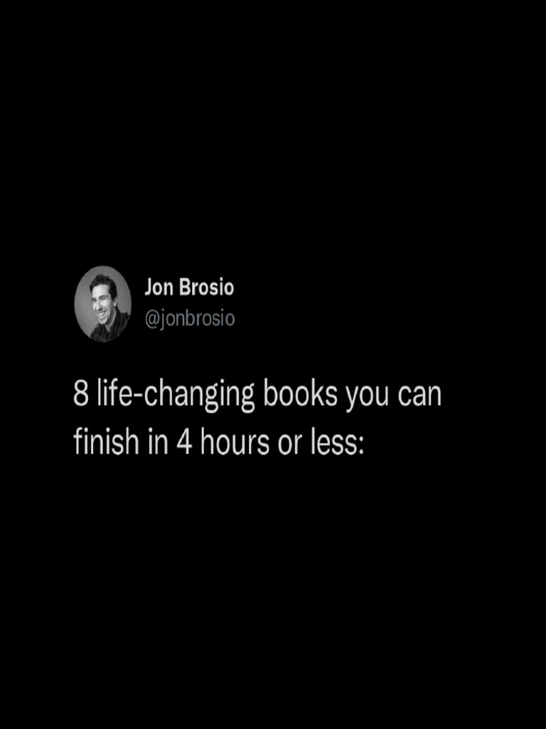 8 Life Changing Books You Can Read in 4 Hours or Less 1679744794 | PDF 8 Life Changing Books You Can Read in 4 Hours or Less 1679744794 | PDF