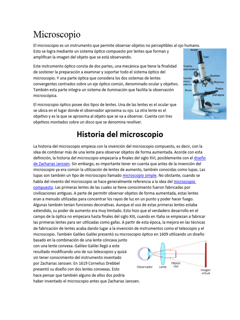 Microscopio | PDF