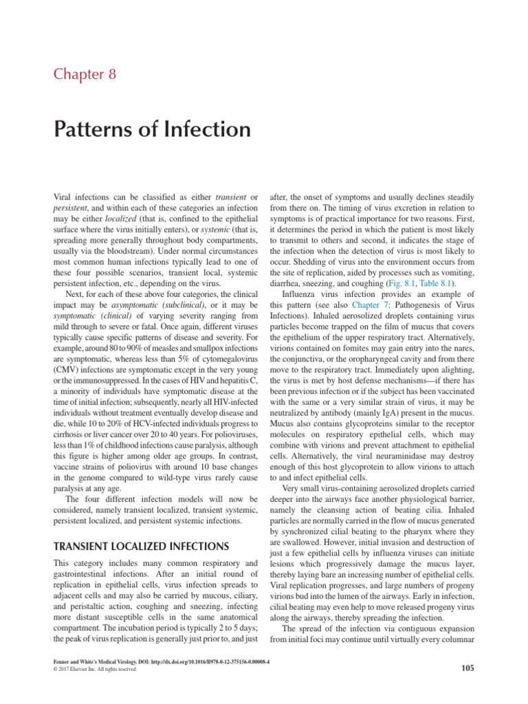 Chapter 8 - Patterns of Infection - 2017 - Fenner and White S Medical ...