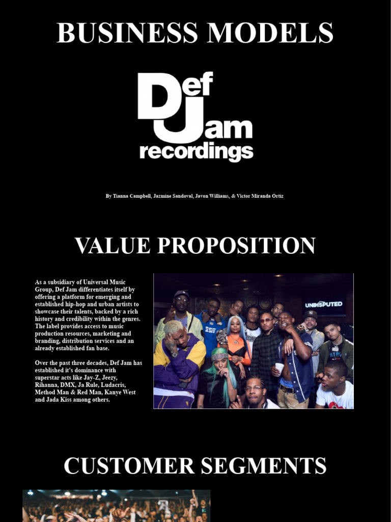 Def Jam Business Models Project | PDF