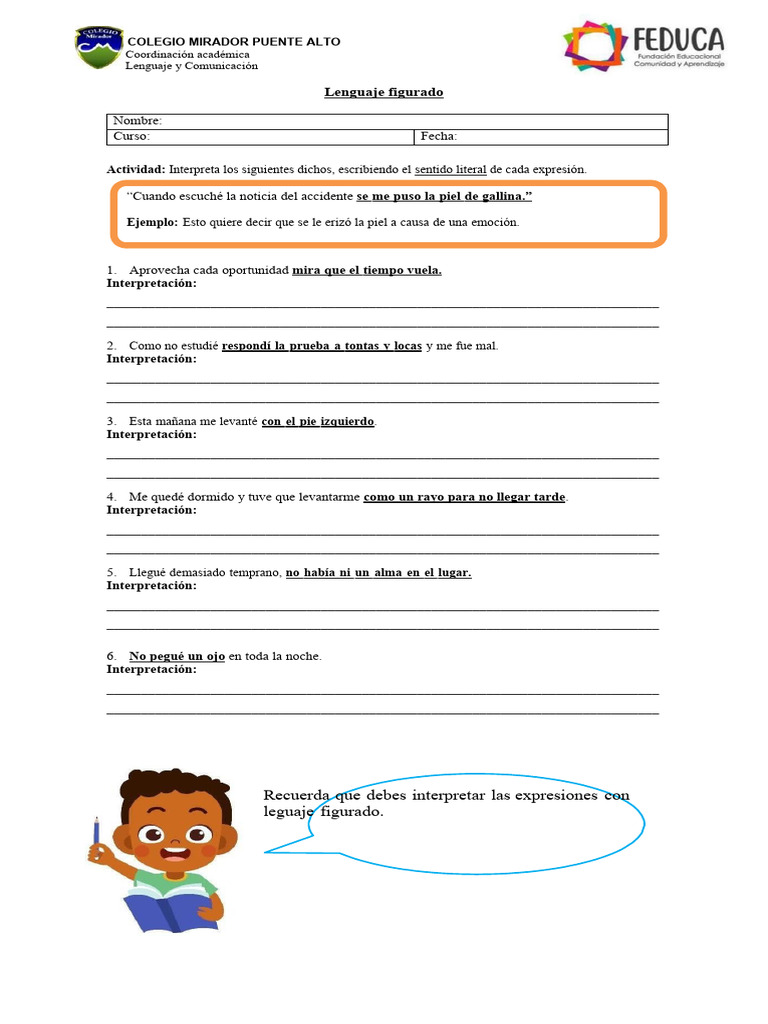 5º BÁSICO - LyC Miércoles | PDF