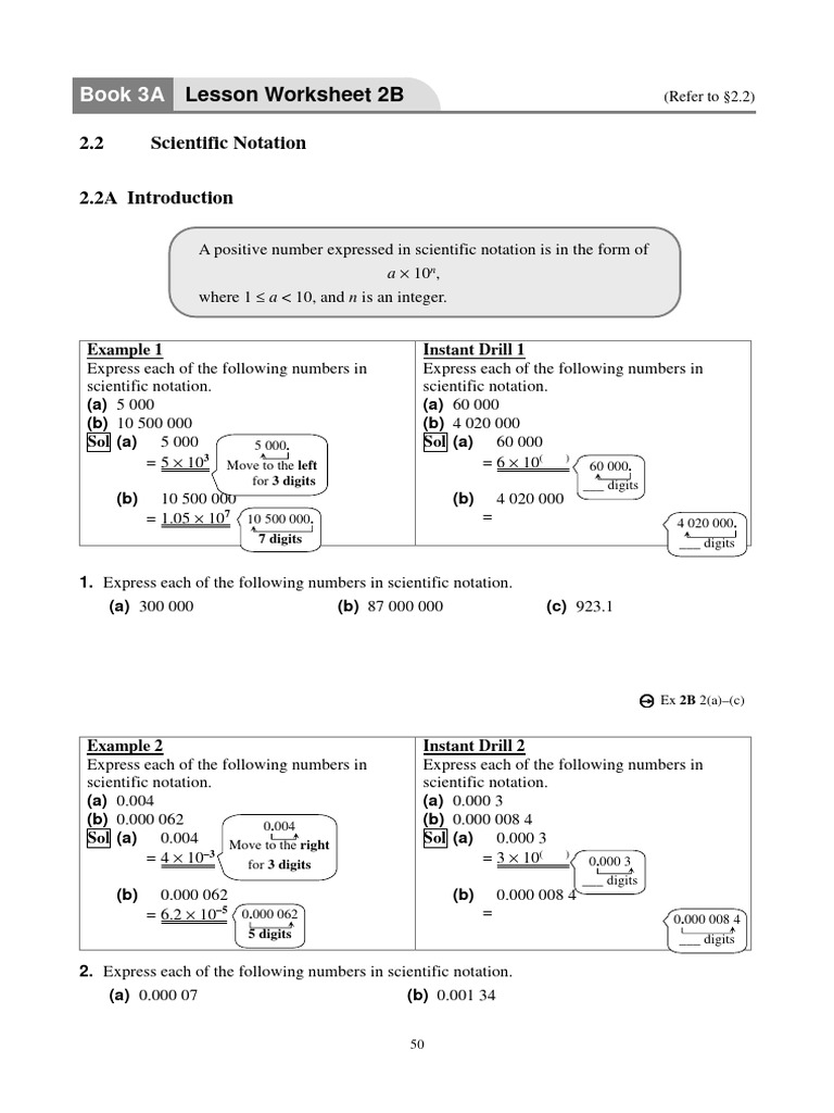 Scientific Notation | PDF