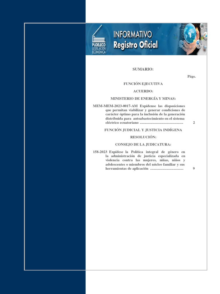 Sumario | PDF | Finanzas y dinero | Derecho