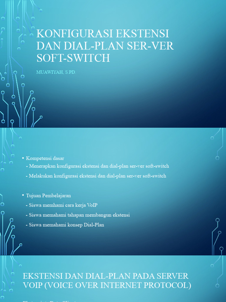 Konfigurasi Ekstensi Dan Dial-Plan Server Softswitch | PDF