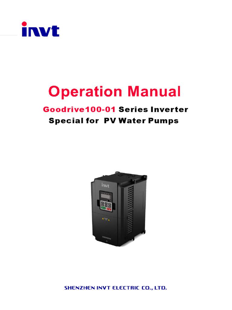 GD100-01 Series VFD Manual | PDF