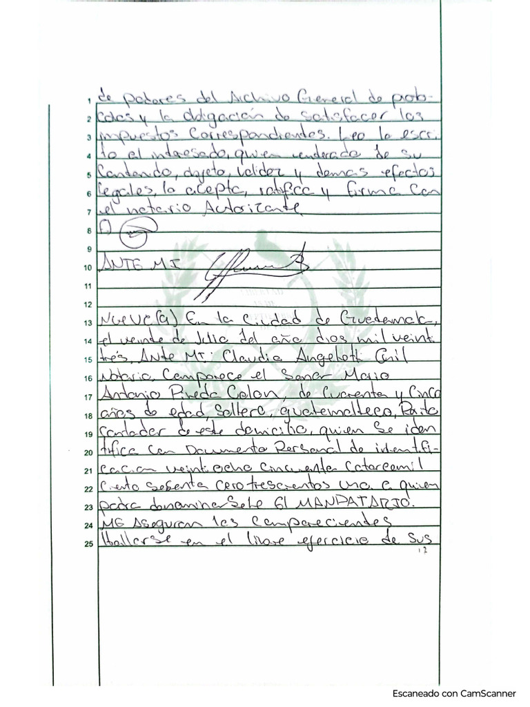 Contrato de Mandato General Con Representación y Clausula Especial | PDF