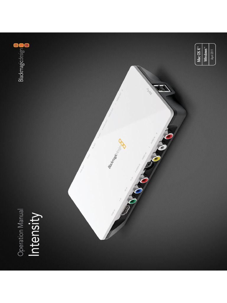 Blackmagic Design Intensity Shuttle Bintsshu B H Photo Video User ...